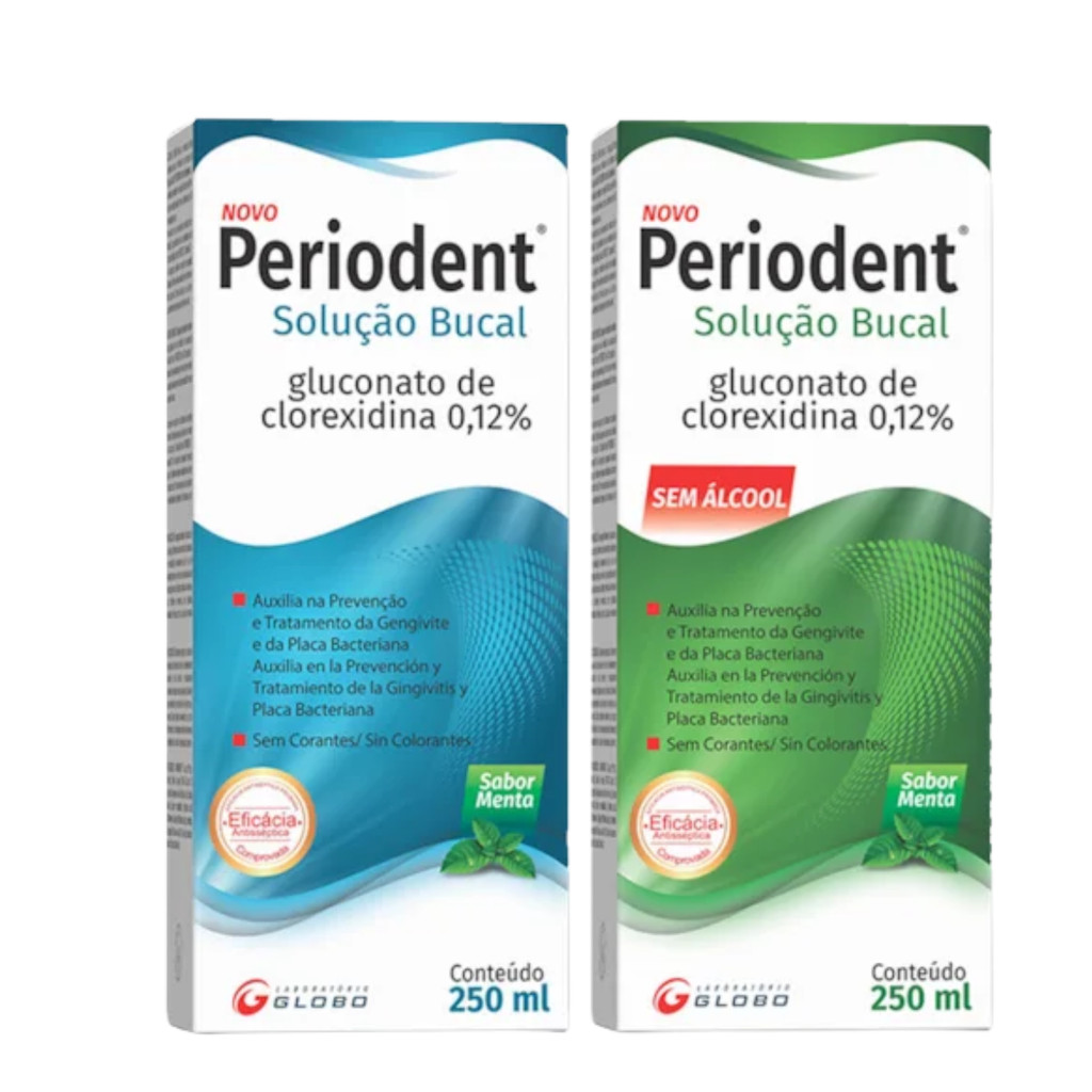 Enxaguante Bucal Periodent Clorexidina 0,12% 250ml / Similar Periogard ...