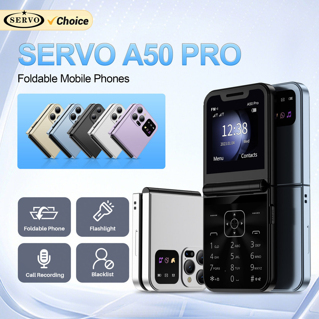SERVO A50 Pro Flip Celular Dual SIM Standby Gravação De Chamada ...