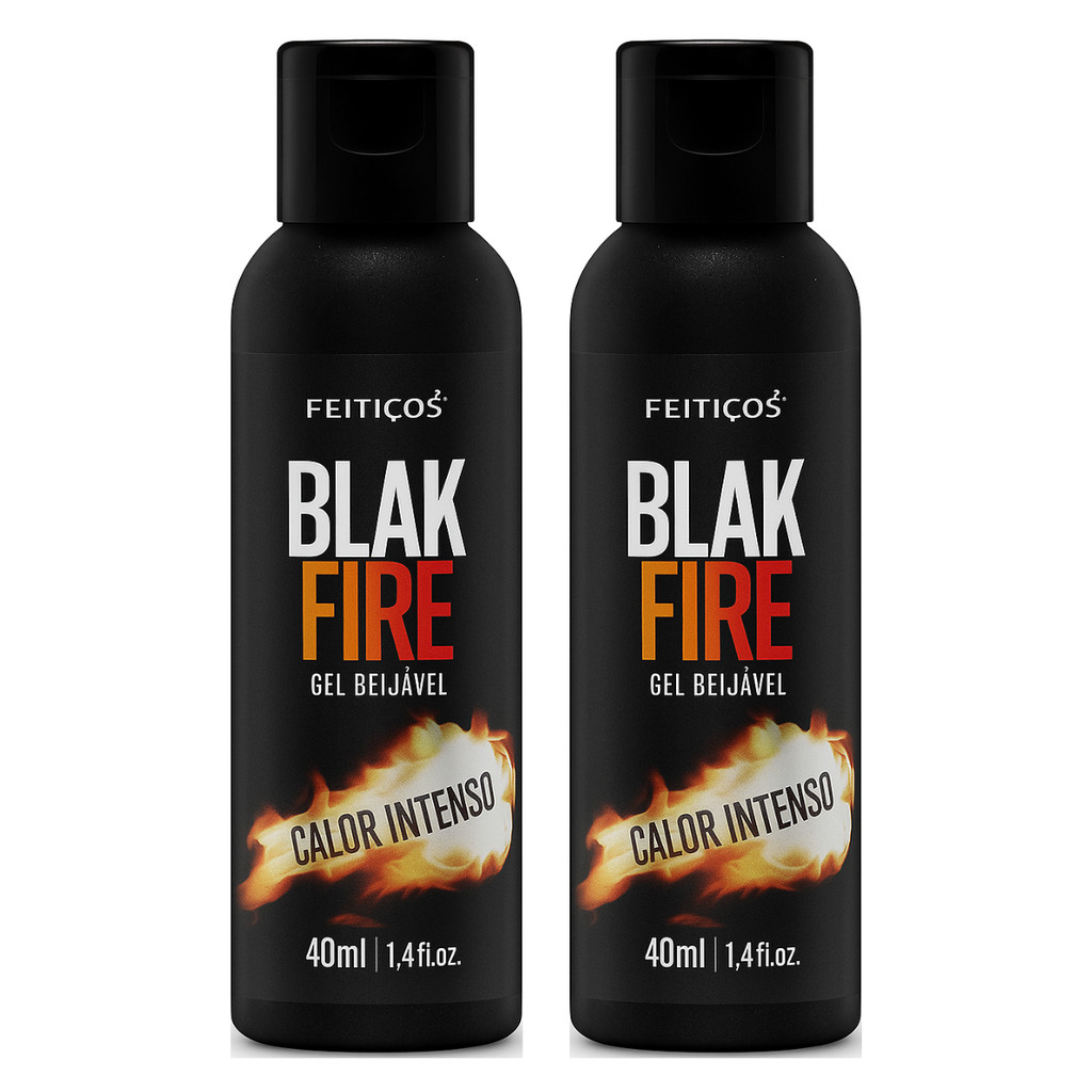 Kit Gel Lubrificante Íntimo Beijável Blak Hot Ou Ice Fire - Esquenta 2 ...