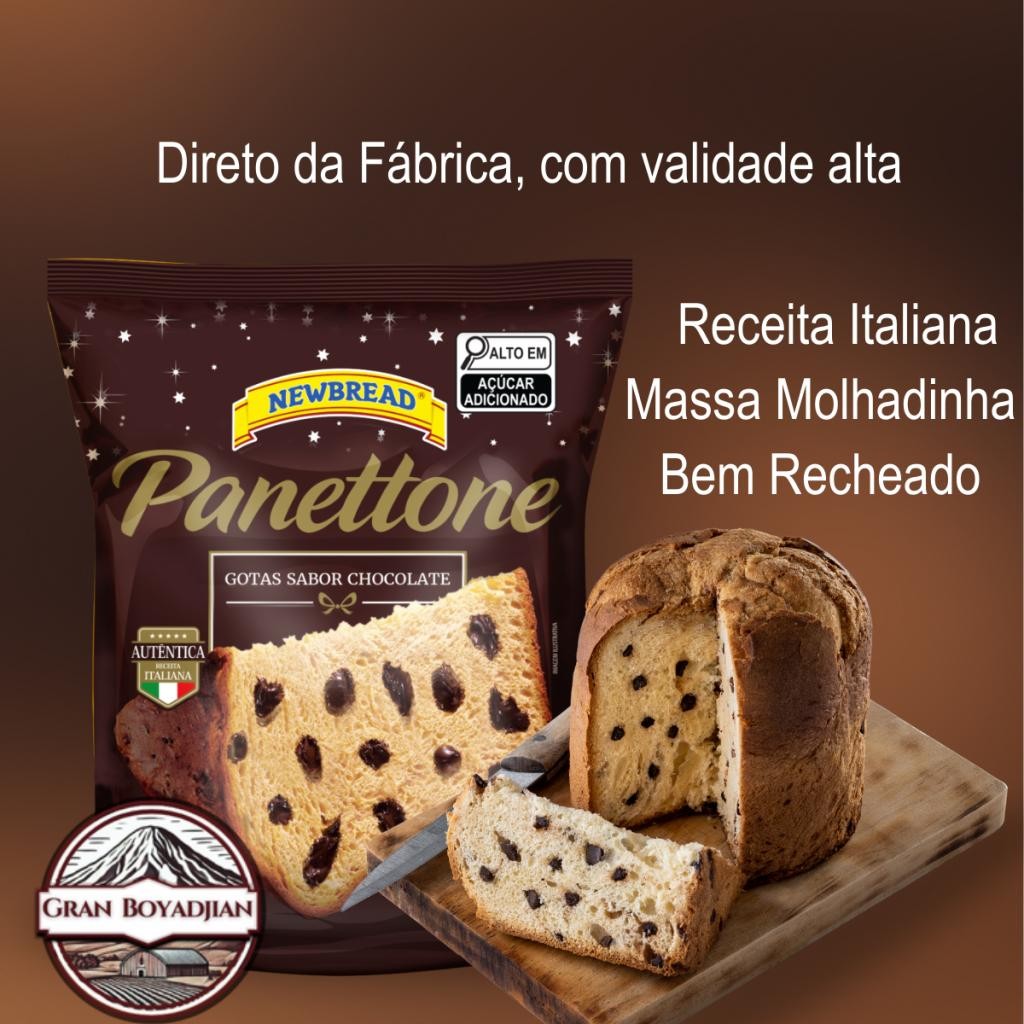 Panetone Chocotone Massa e Gotas de Chocolate | Shopee Brasil