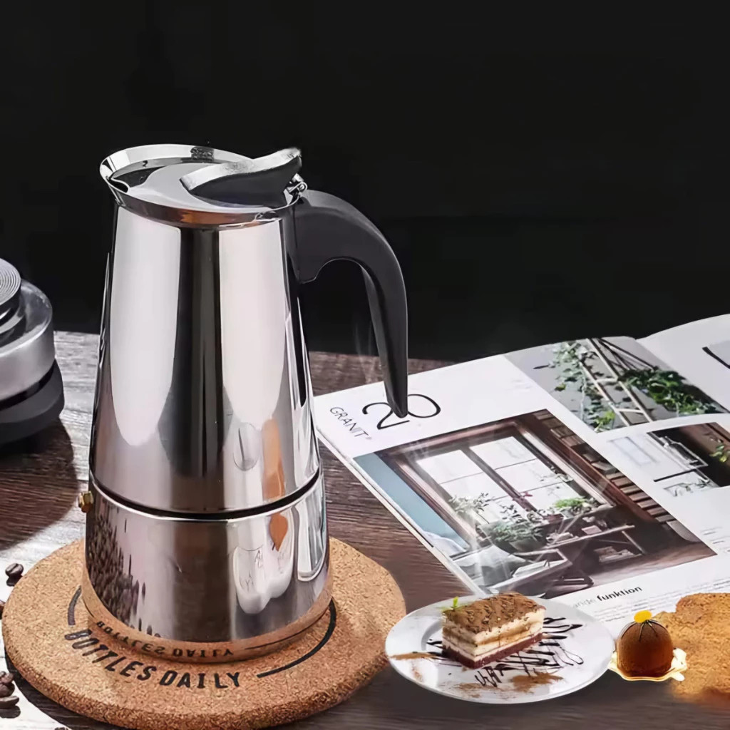 Cafeteira Italiana Inox Elétrica Preparo Café Chaleira Bule Jarra ...