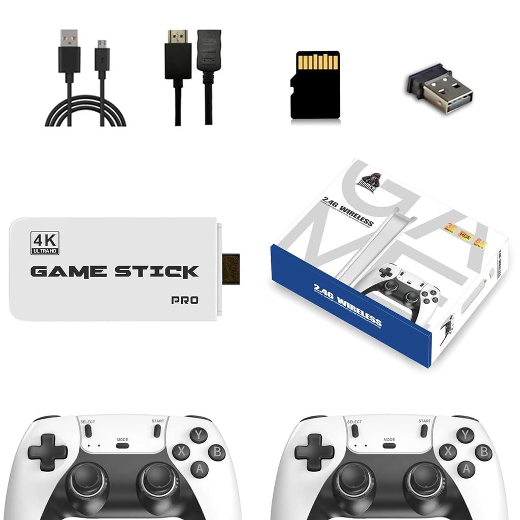 Retro Game Stick ,4k Hdmi Output 2.4ghz Wireless Tv Retro Gaming ...