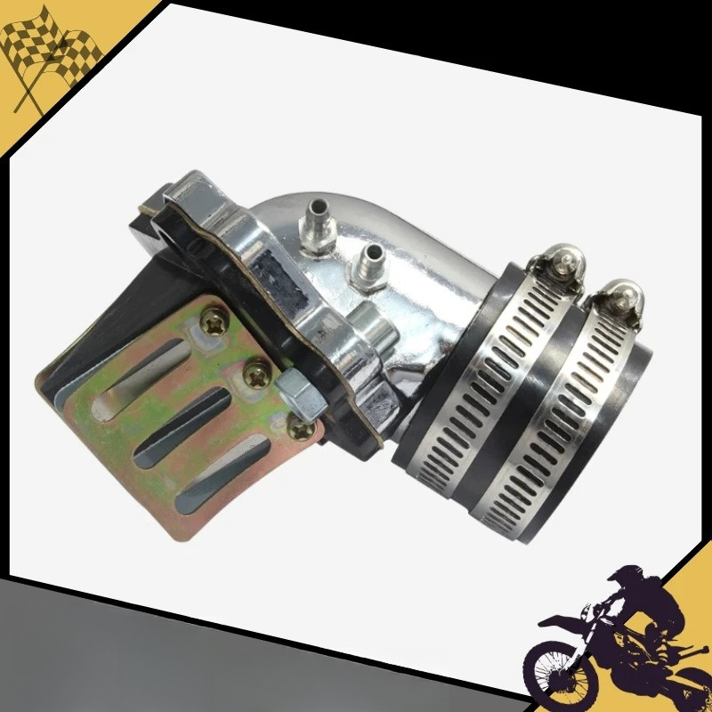 35mm Carburetor Interface Intake Manifold Pipe Reed Valve For PWK PE ...