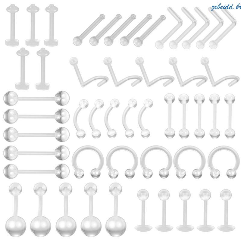 zebeidd Piercings Retentor Sobrancelha Língua Halteres Cartilagem ...