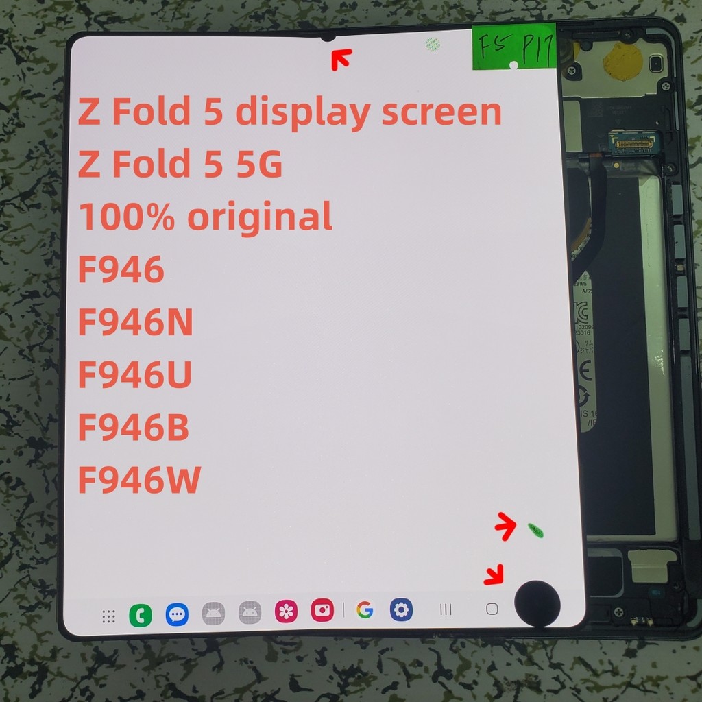 Adequado Para Substituir Galaxy Z Fold 5 SM-F946 F946NF946U Com Defeito ...
