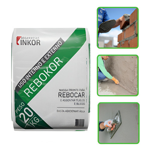 Massa Pronta Para Reboco, Massa P/assentar Tijolo Rebokor | Shopee Brasil