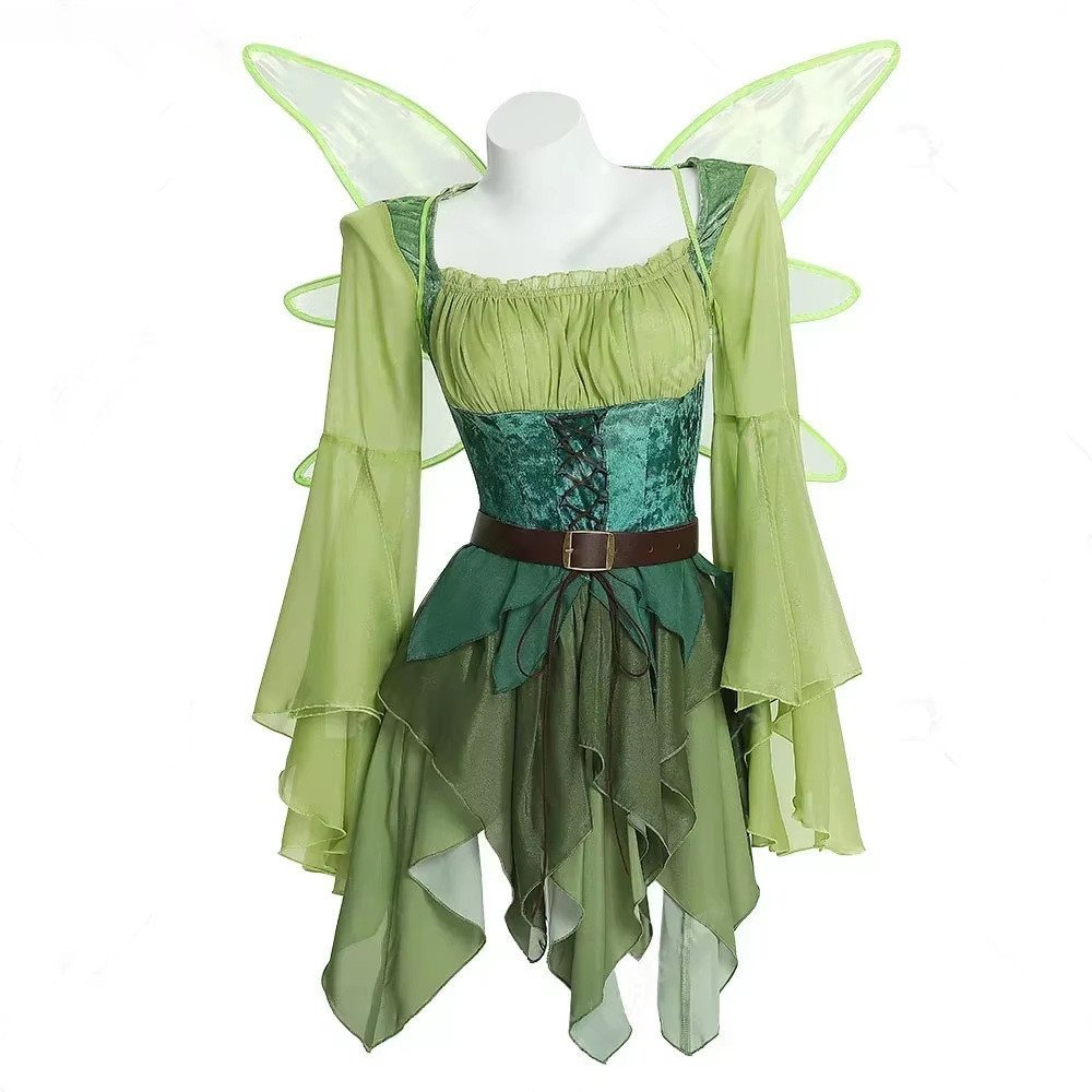 Feminino elfo Medieval o mágico de Oz vestido de elfo mágico fantasia ...