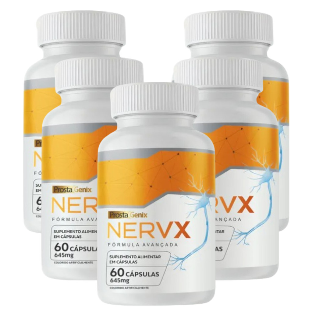 5 Nervx 60 Cápsulas - Pote De Vitaminas - Promo | Shopee Brasil