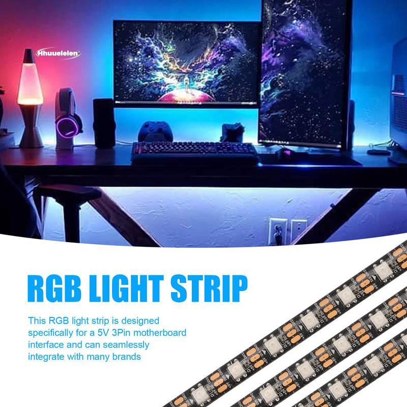 Faixa De Luz RGB Para Capa De PC , LED Endereçável Placa-Mãe , 5V ...