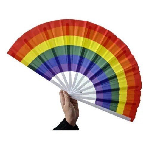 Leque Grande Colorido Arco-íris Faz Barulho | Shopee Brasil