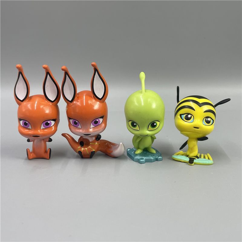 Miraculous Joaninha Kwamis Figura Boneca Marinette Adrien Cat Noir Rena ...