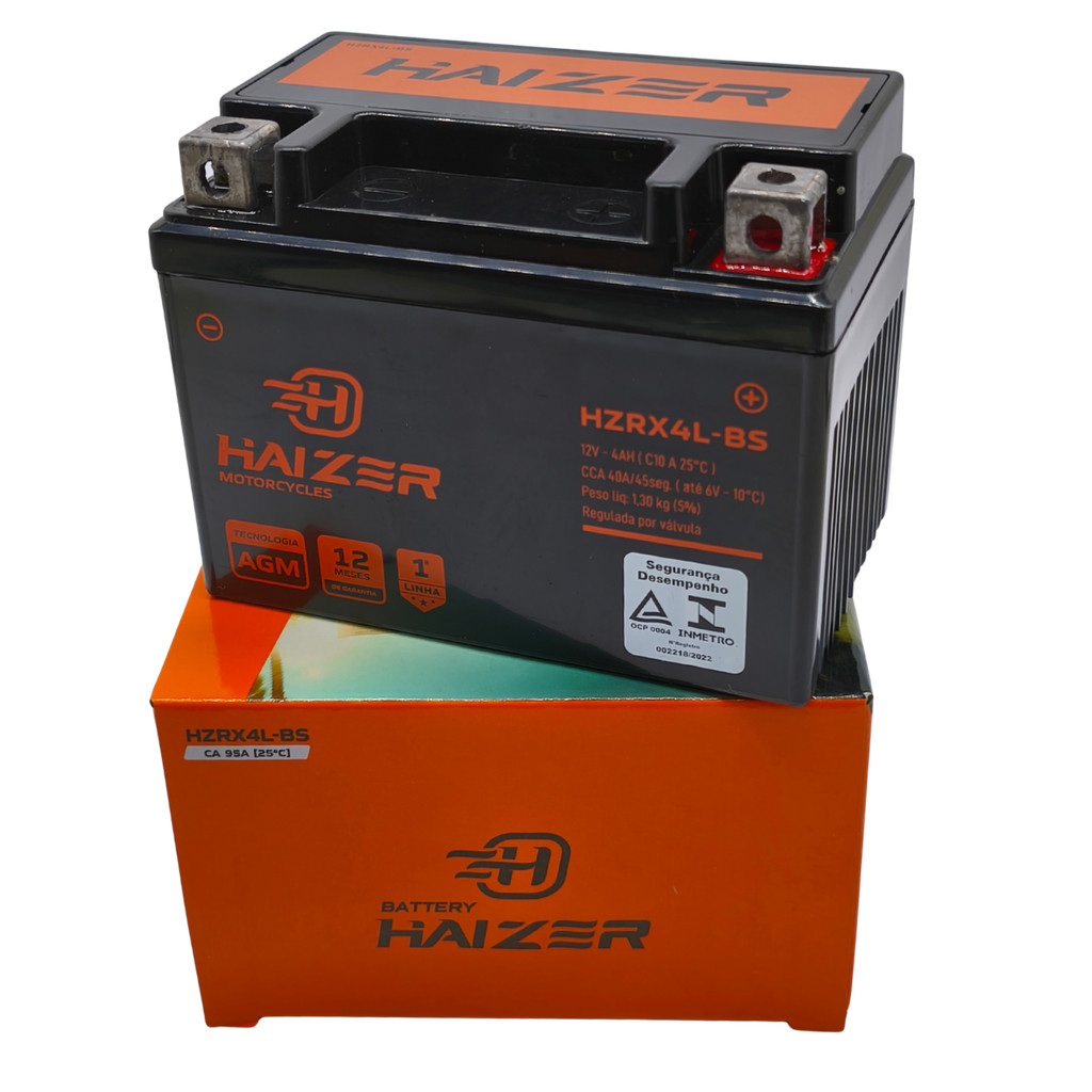 Bateria Haizer Yamaha Neo 125 4ah 12v selada maior CCA | a melhor ...