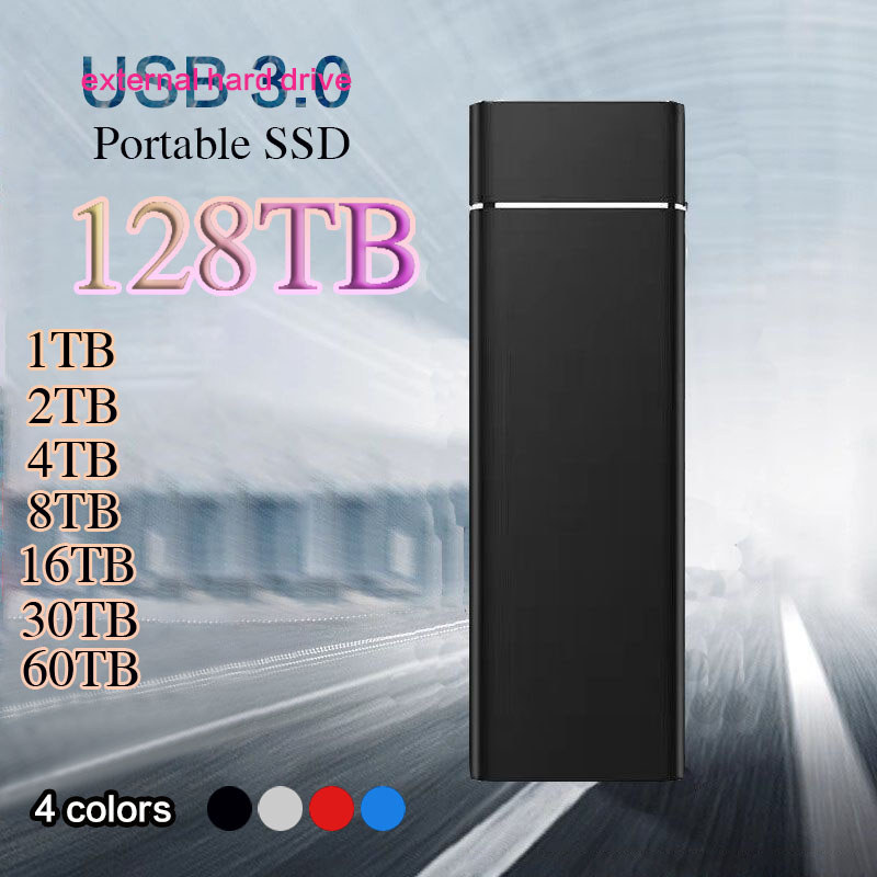 Disco Rígido Externo 16 Tb SSD Portátil 8 4 USB 3.0 Tipo-C Interface HD ...