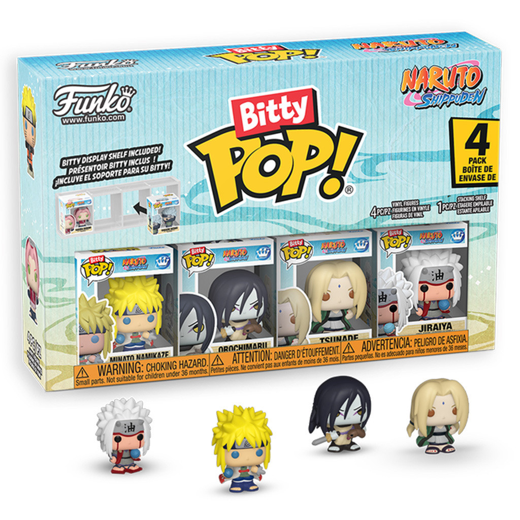 Funko Bitty Pop! Naruto Shippuden Minato Namikaze 4 Pack | Shopee Brasil