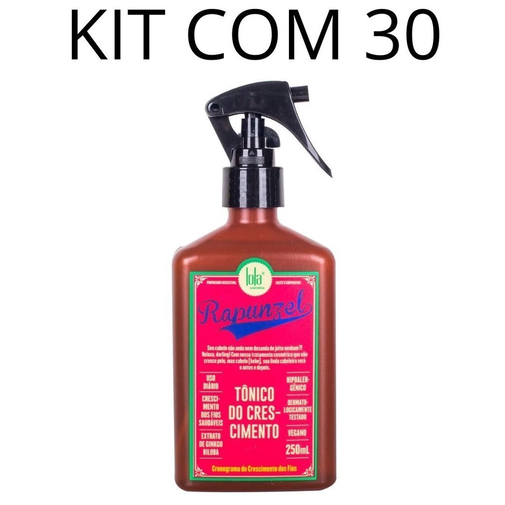 Kit Lojista 30 Tônico Rapunzel 250ml Lola Cosmetics | Shopee Brasil