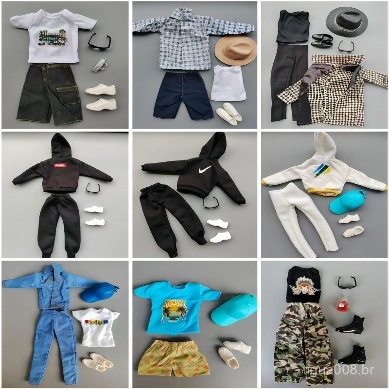 1/6 Barbie Namorado Ken Príncipe de Seis Pontos Roupas de Boneco ...