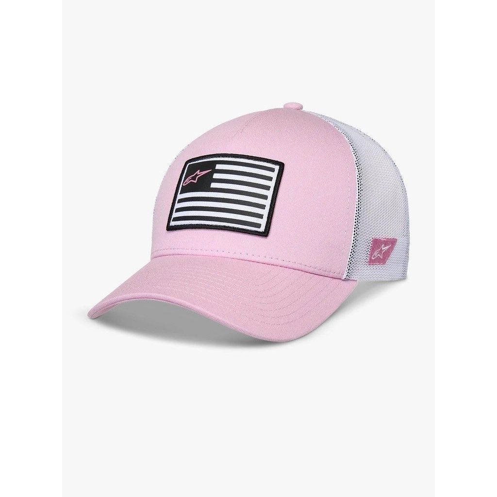 Bone Alpinestars Flag Snapback Rosa Branco | Shopee Brasil