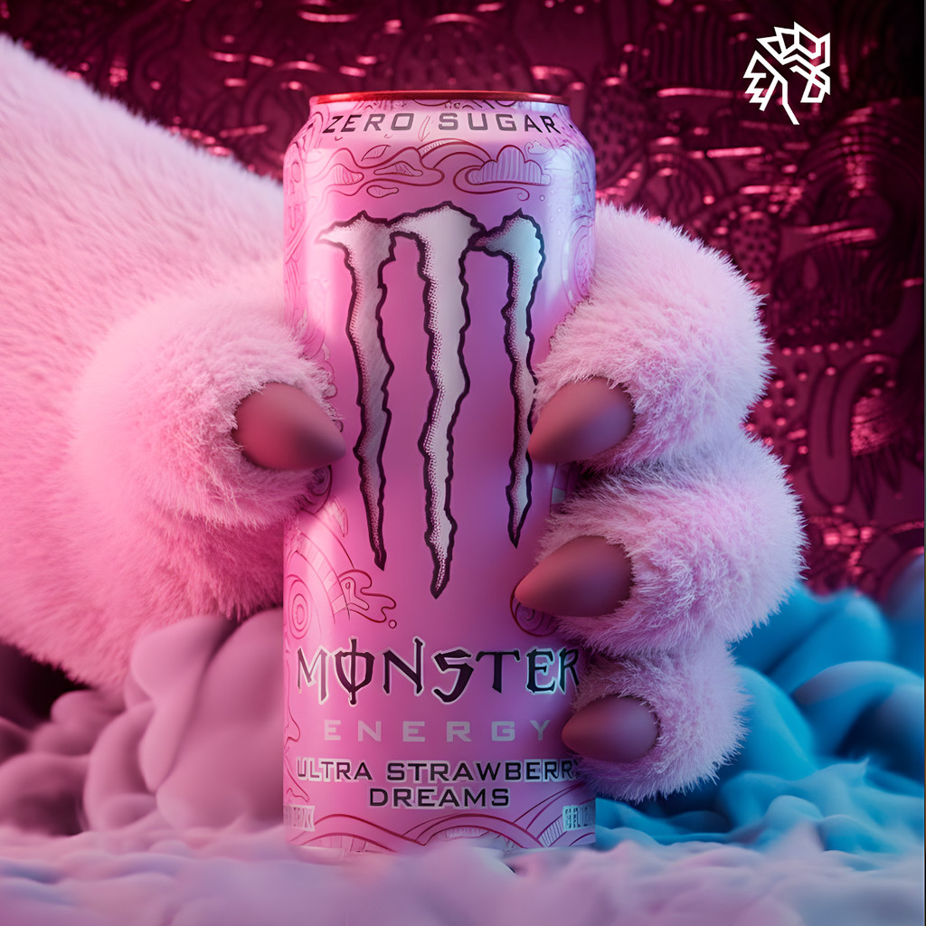 Kit 6 Energético Monster 473ml Ultra Strawberry Dreams Morango Zero ...
