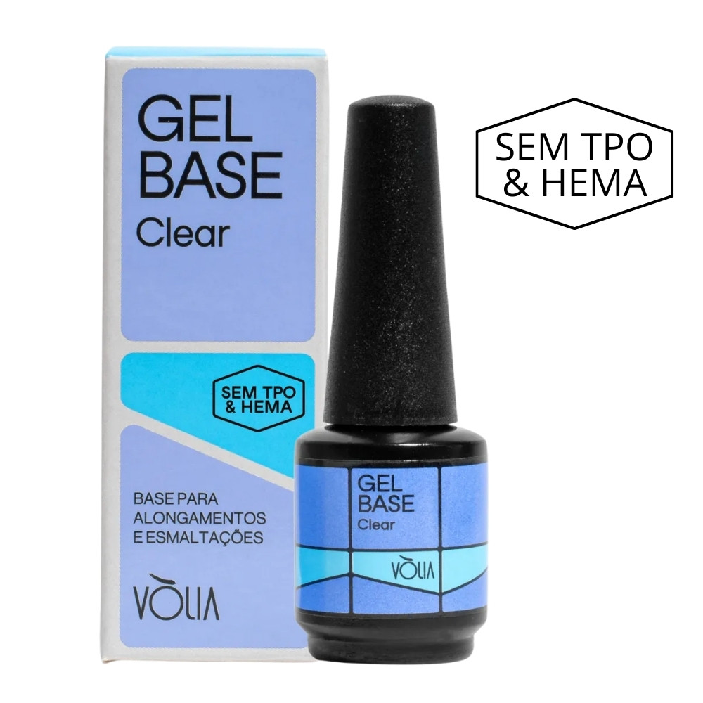 Gel Base Clear Frasco 9g SEM TPO E HEMA - Vòlia | Shopee Brasil