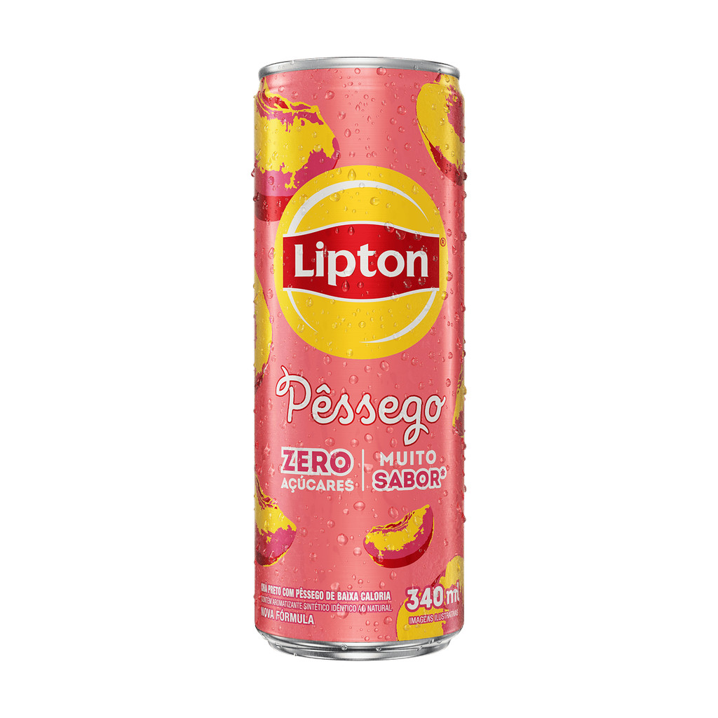 Chá Ice Tea Lipton Pêssego Lata 340ml | Shopee Brasil