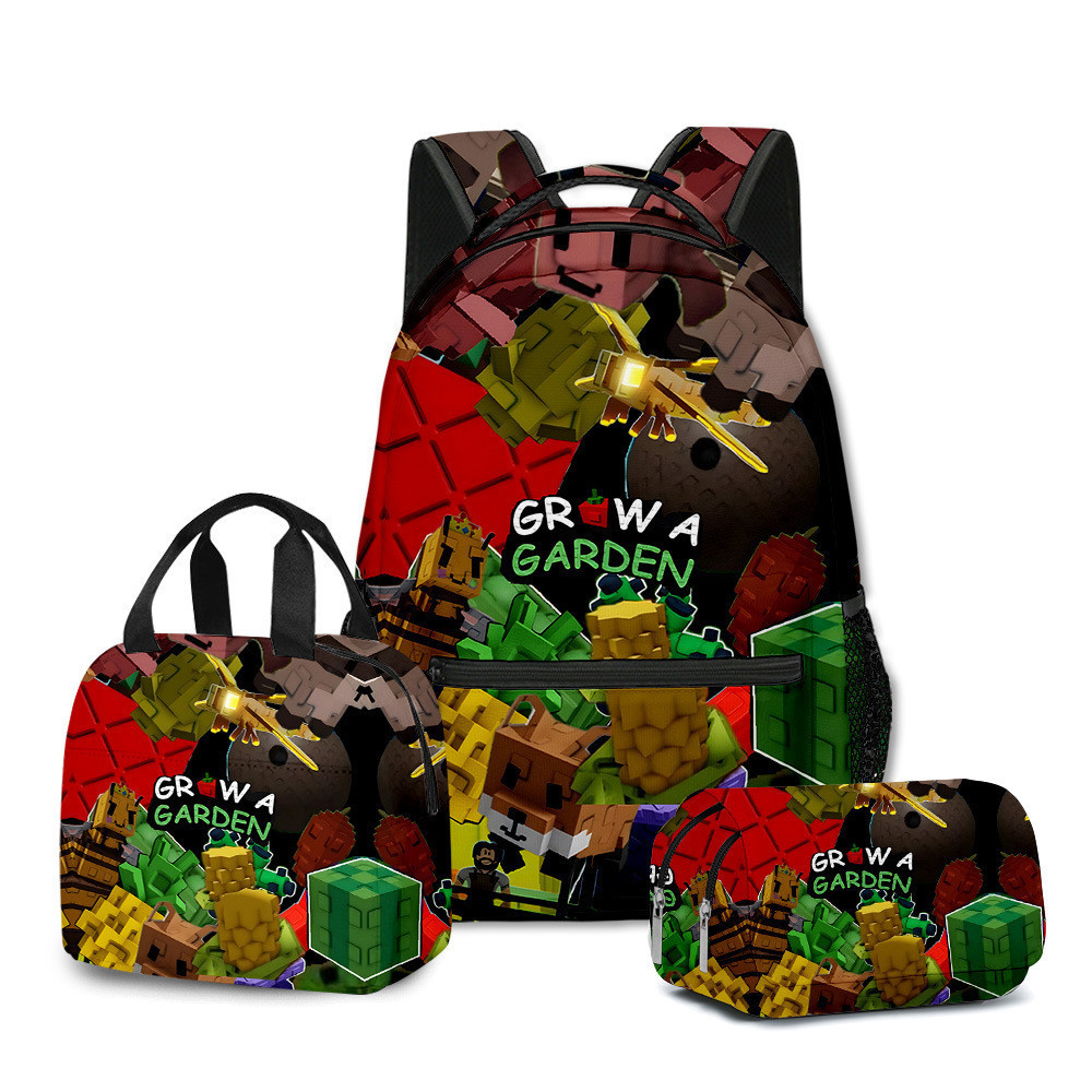 Conjunto de três peças WHEZ: Mochila, lancheira e estojo | Shopee Brasil