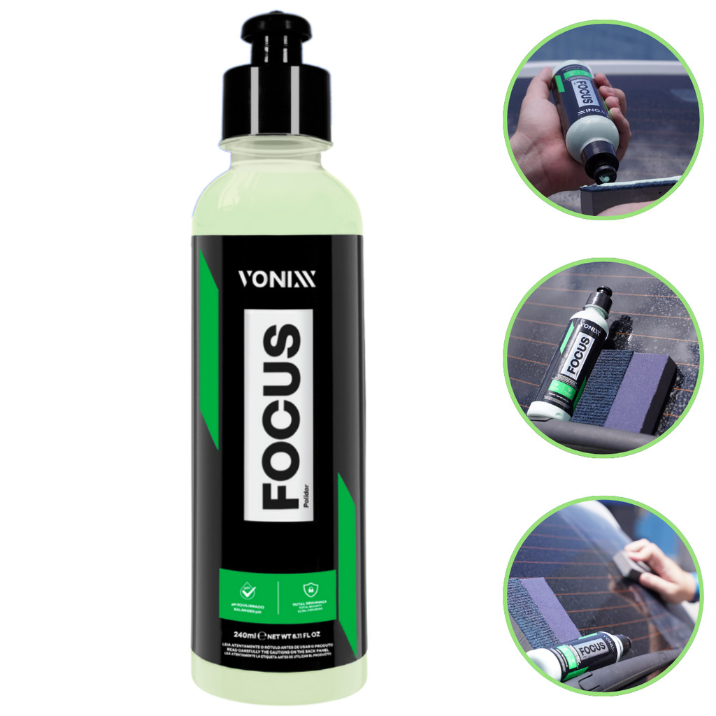 Focus Vonixx 240ml Removedor Marcas D'água Vidros Parabrisas | Shopee ...