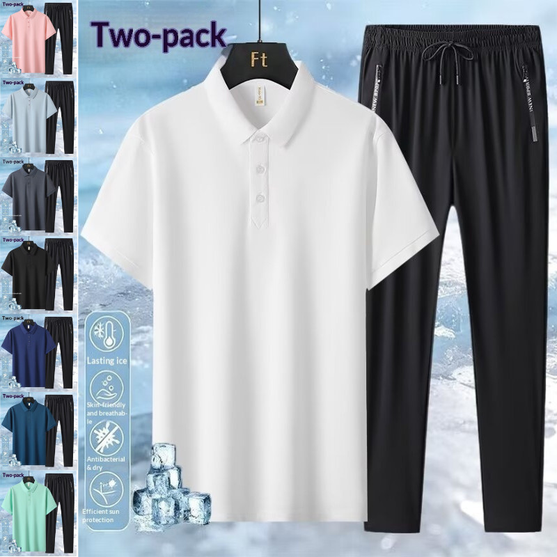 WanderVenus Camisa polo Masculina De Duas Peças Estilo Empresarial Com ...
