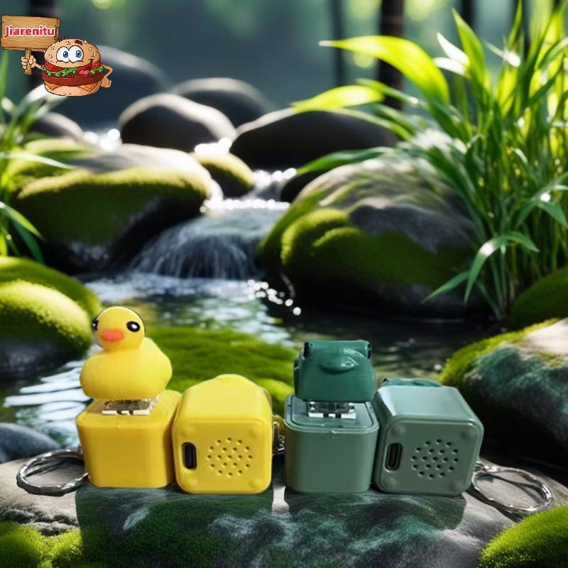 Jiarenitu Engraçado Croaking Sapo Pato Chaveiro Recarregável Teclado ...