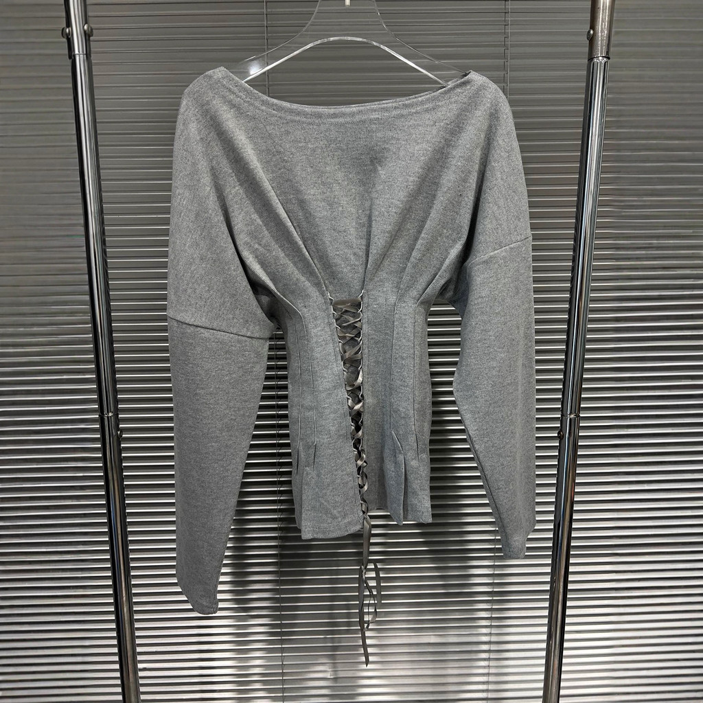 IJIT 2025início Do Outono Nova Moda Elegante Versátil Emagrecimento Manga Longa Slim Fit Top ...