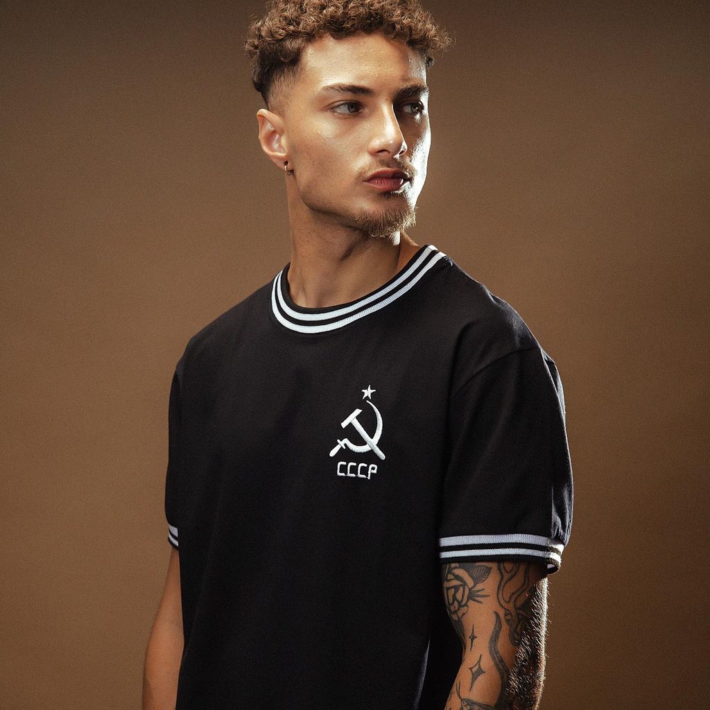 Camisa CCCP Retrô Classic Black Masculina | Shopee Brasil