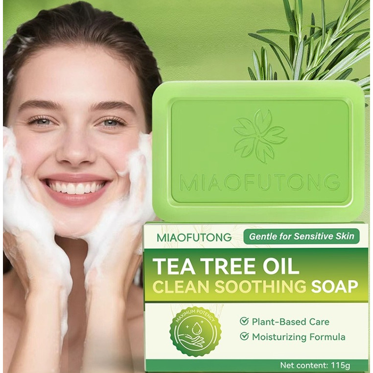 Sabonete Em Barra De Limpeza Profunda E Esfoliante Com Óleo De Tea Tree ...