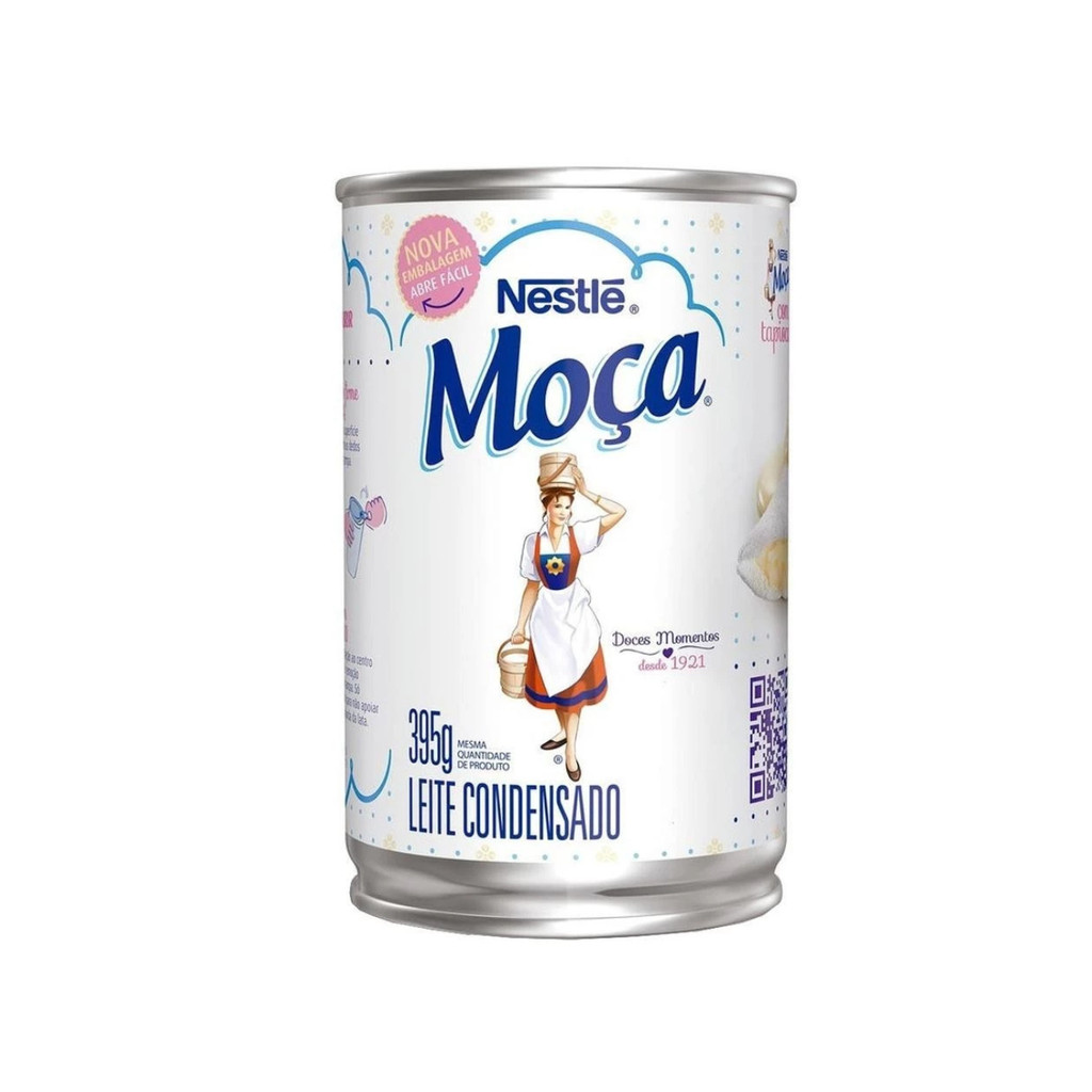 Leite Condensado Moça Semi Desnatado 395g | Shopee Brasil