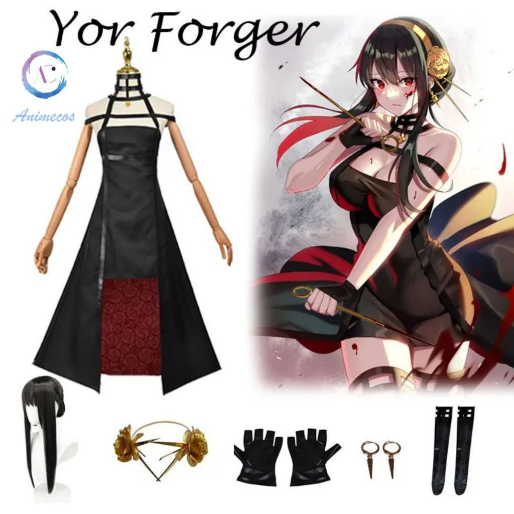 Yor Forger Cosplay Fantasia Anime Spy X Family Cosplay Yor Briar ...
