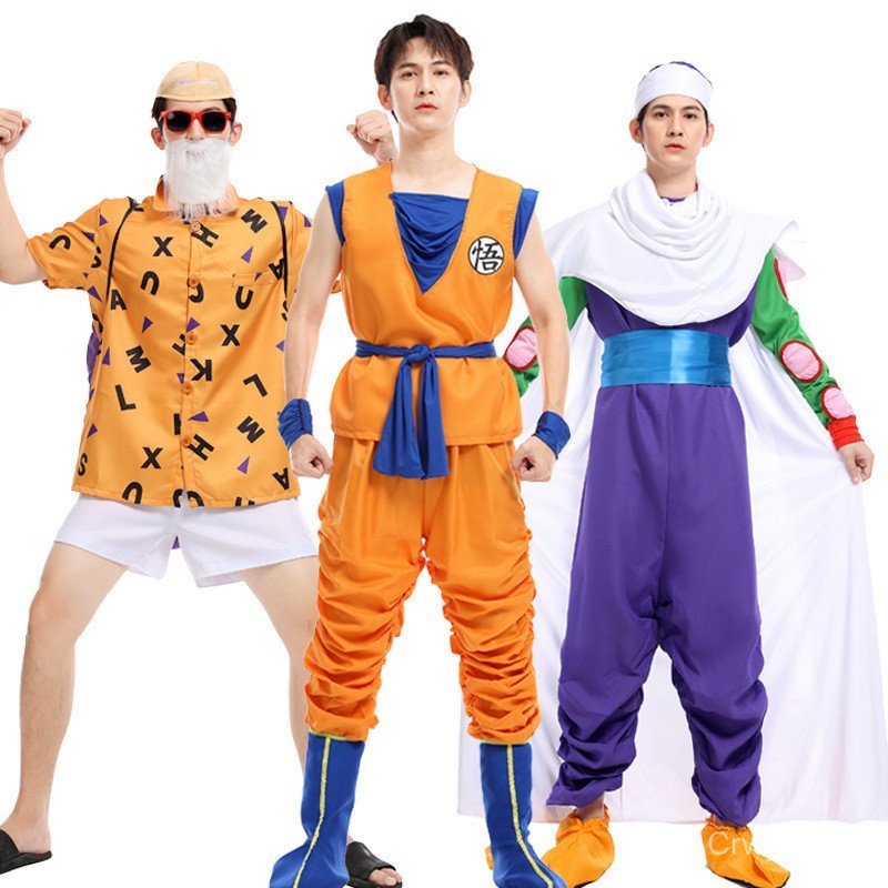 Fantasia de Natal de Dragon Ball Animação COS Goku Mestre Roshi Piccolo ...