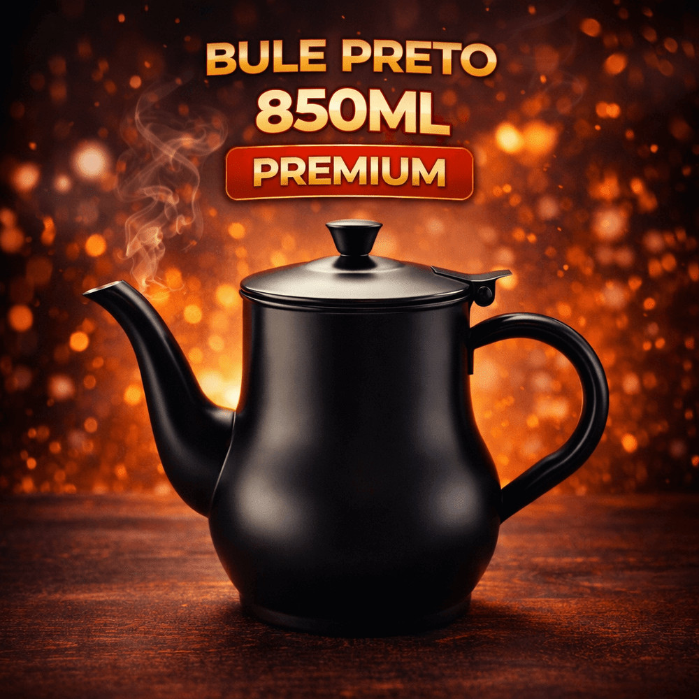 Bule Preto 850ml MUNDIART Premium Alta Qualidade | Shopee Brasil