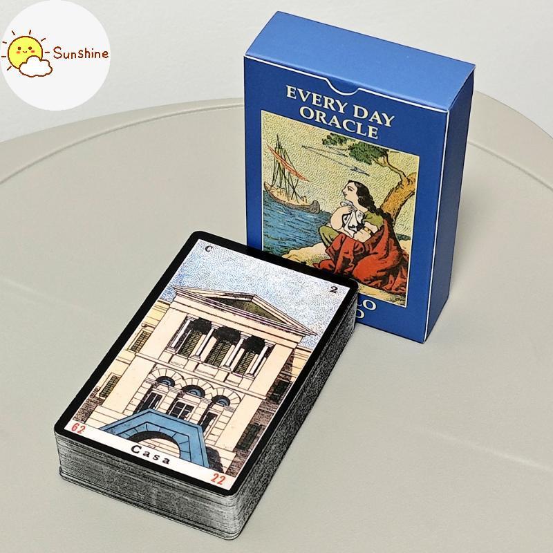 OMS 52 Peças Cartas Oracle Síbil 9 * 6cm Todos Os Dias Deck Sibilla ...