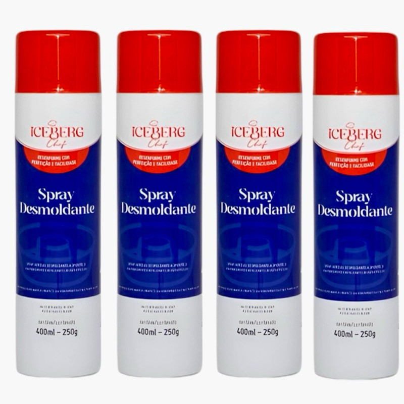SPRAY DESMOLDANTE 400ml - 250g - ICEBERG CHEF SOLTA FACIL 1~5 Un ...