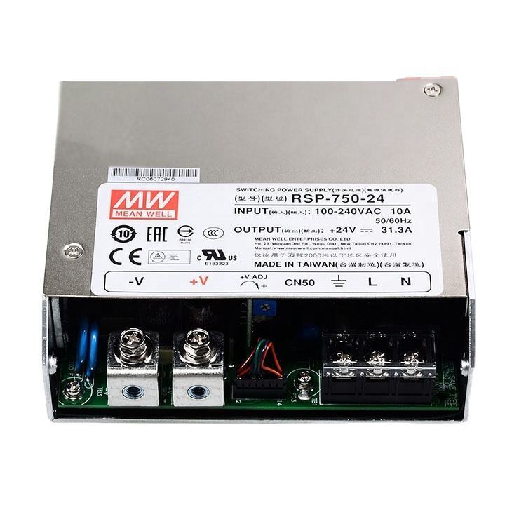Fonte De Alimentação Comutada Autêntica E Nova Mean Well RSP-750-24 ...