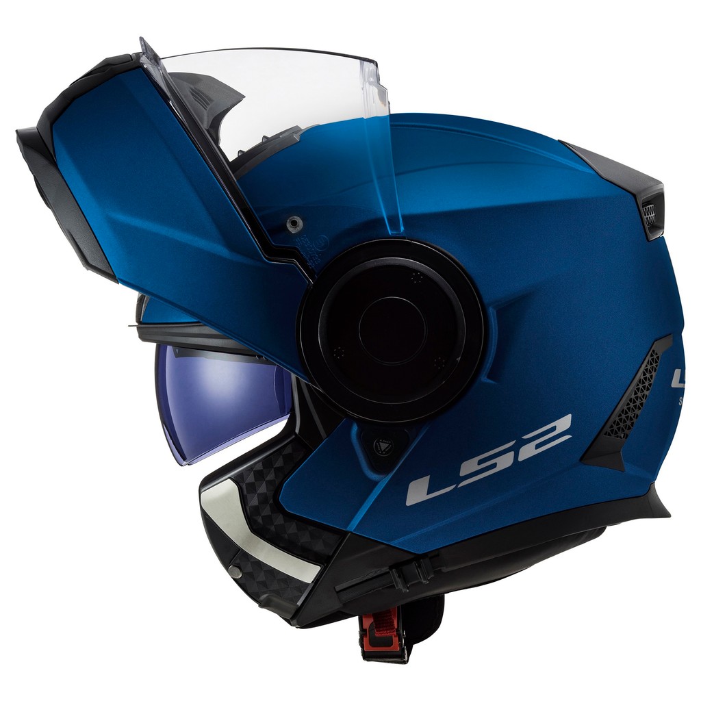Capacete Ls2 Scope Ff902 Azul Fosco Escamoteavel Robocop | Shopee Brasil
