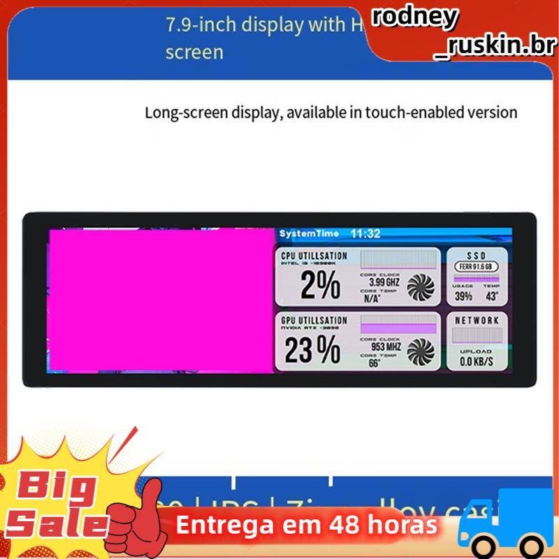 Monitor LCD De Barra Esticada 7.9 Polegadas IPS Tela De Toque 1280X400 ...