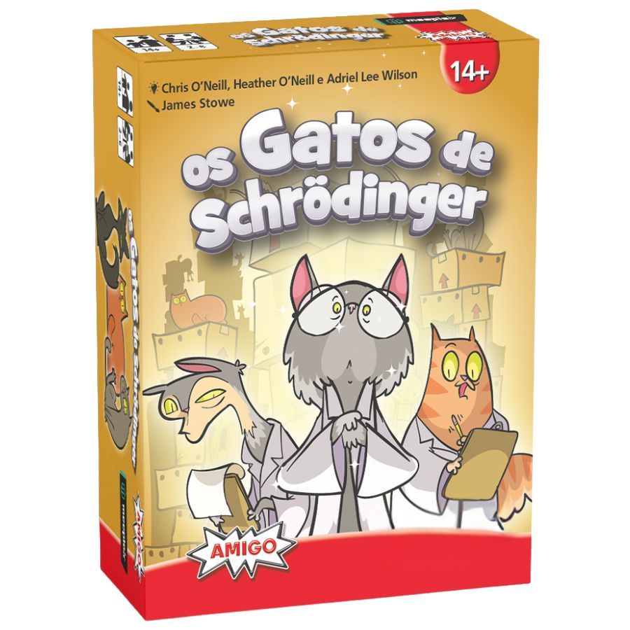 Os Gatos de Schrödinger jogo de tabuleiro pt br | Shopee Brasil