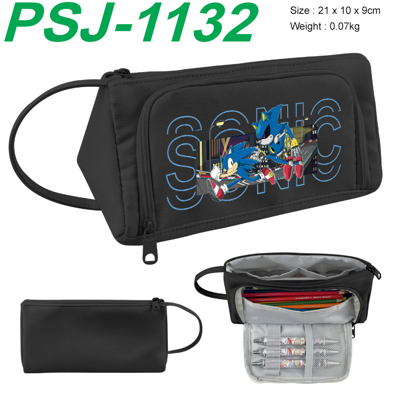 Sonic the Hedgehog Cartoon Triangle Student Pencil Case Bolsa De ...