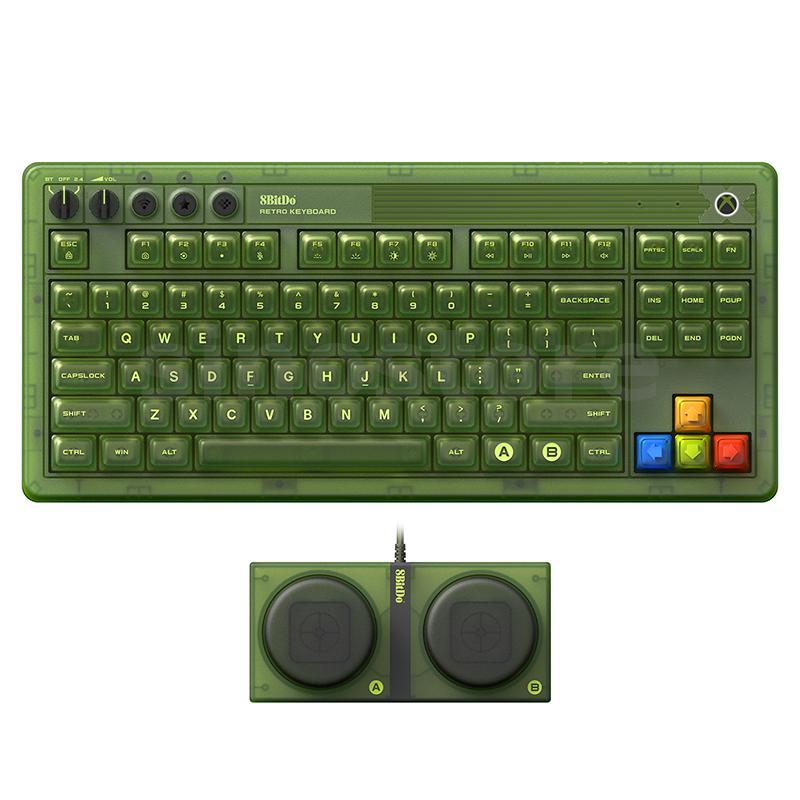 Teclado Mecânico Tripe-mode 8BitDo Retro 87X 87 Teclas Com Luz De Fundo ...