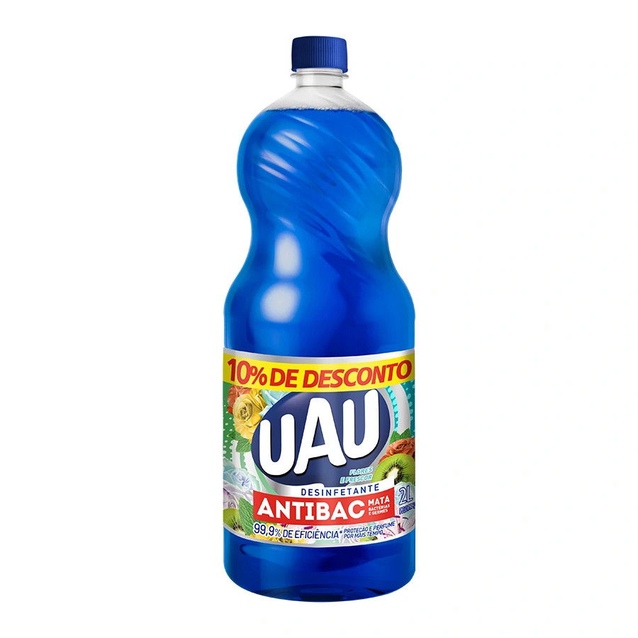 Desinfetante Antibac UAU 02LT Alta Qualidade Limpeza Eficaz Proteção e ...