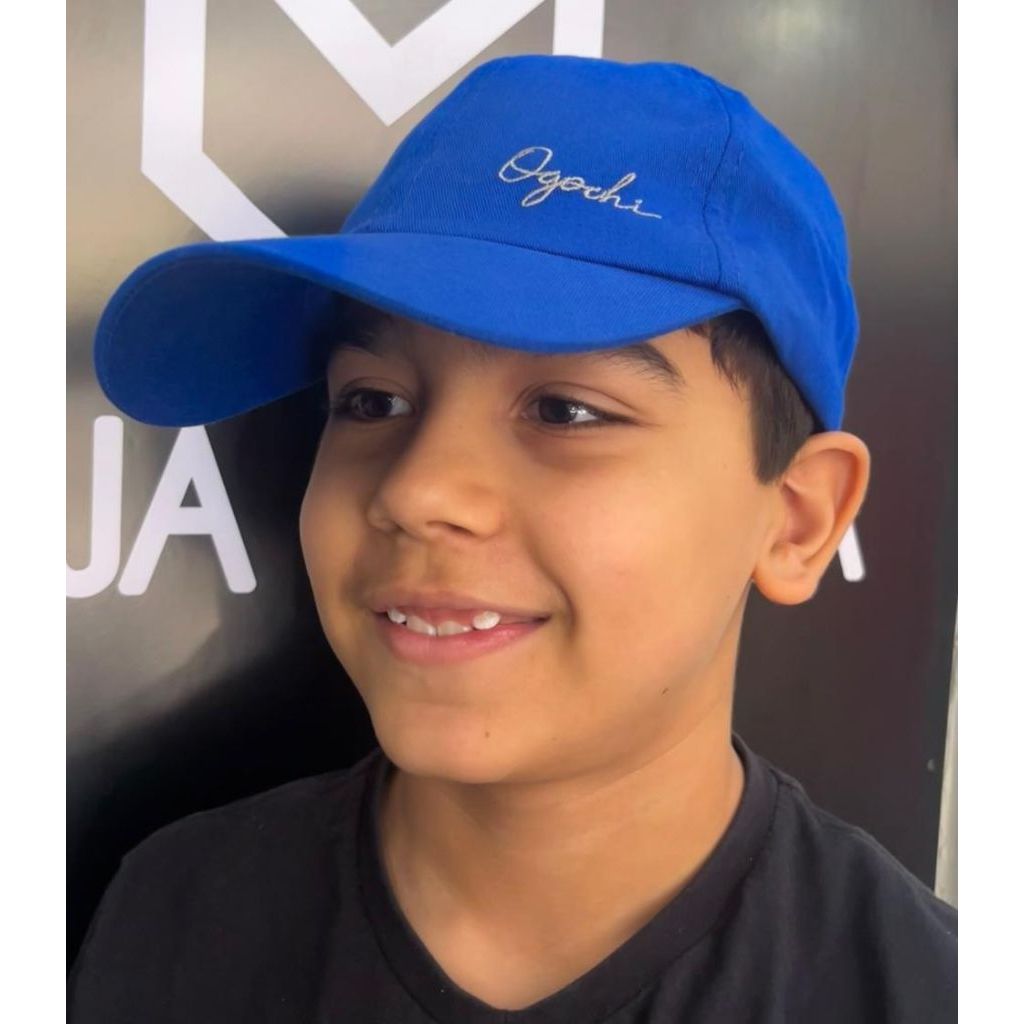 BONÉ INFANTIL BASICO BORDADO OGOCHI | Shopee Brasil