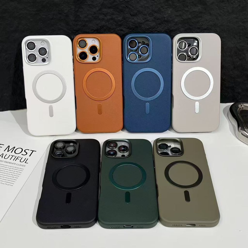 Capa Couro MagSafe C/ Pelicula Câmera iPhone 17 Air | Shopee Brasil