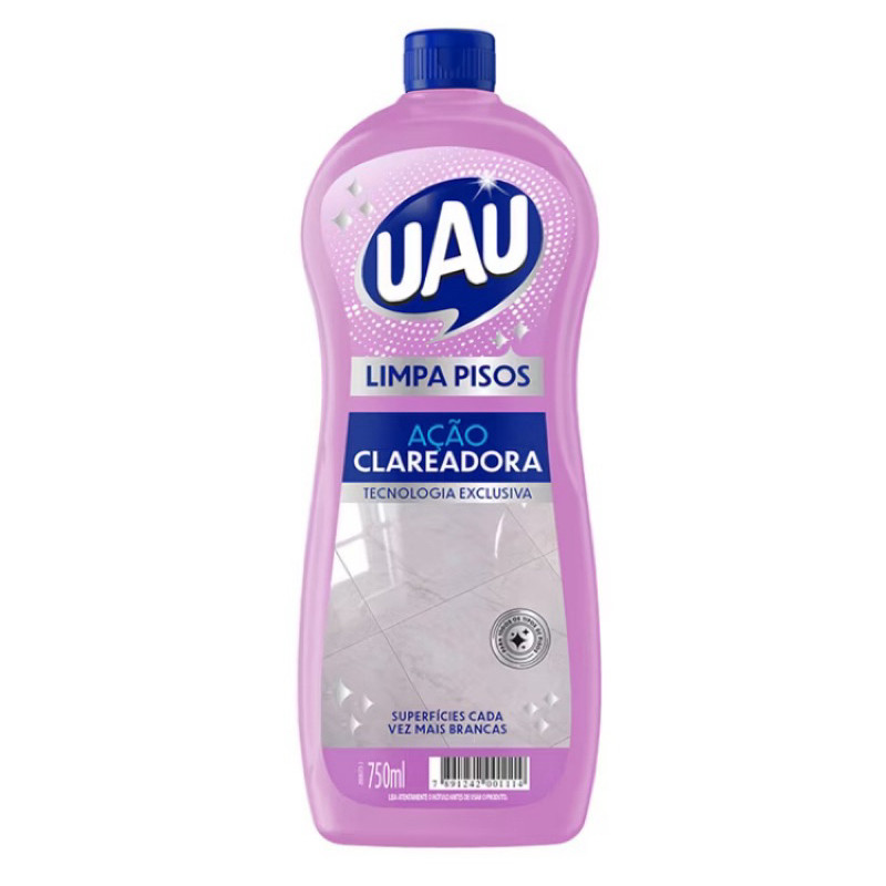 LIMPA PISOS UAU AÇÃO CLAREADORA 750ML | Shopee Brasil