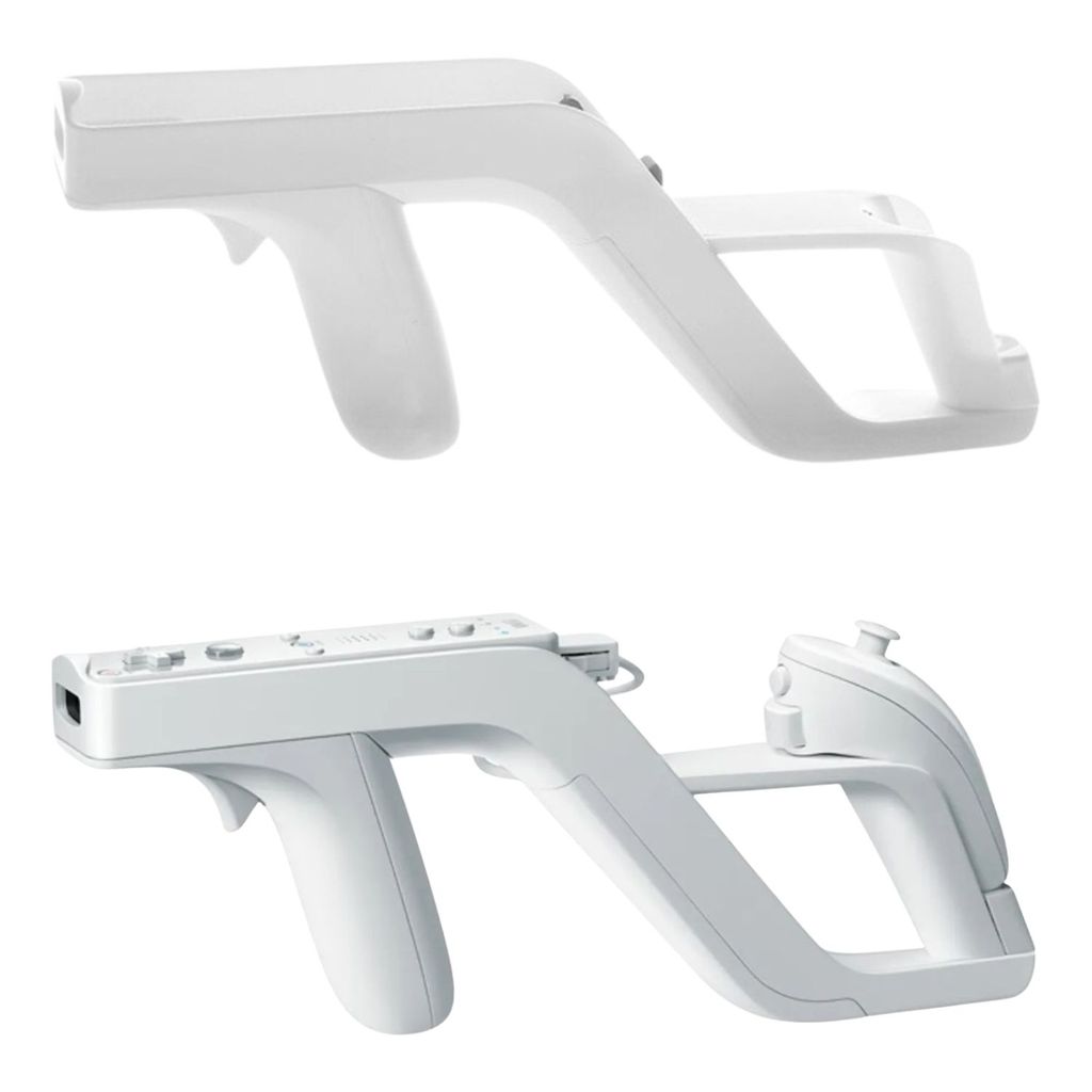 Suporte Zapper Grip Pistola Arma Para Nintendo Wii Branca | Shopee Brasil