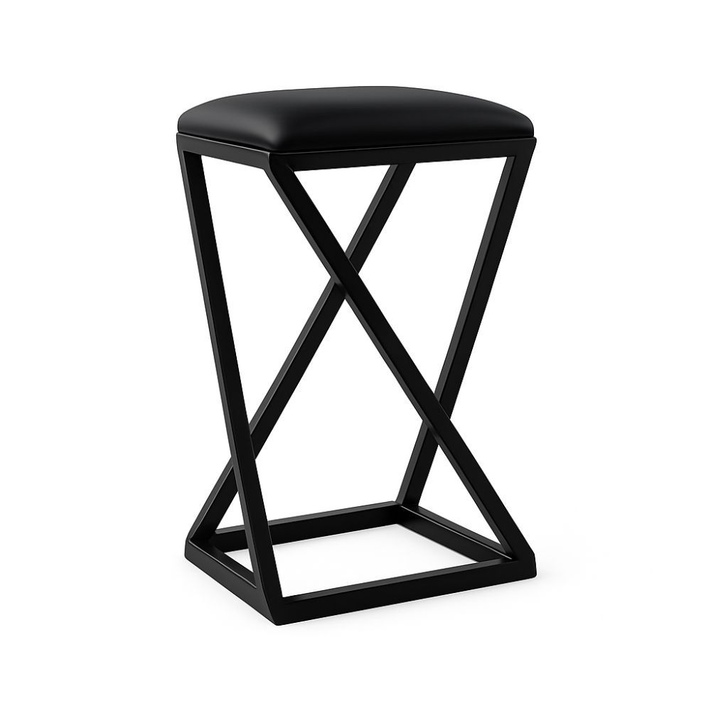 Banqueta Z Baixa 50 cm Banquinho Cozinha Balcão Bar Corino | Shopee Brasil