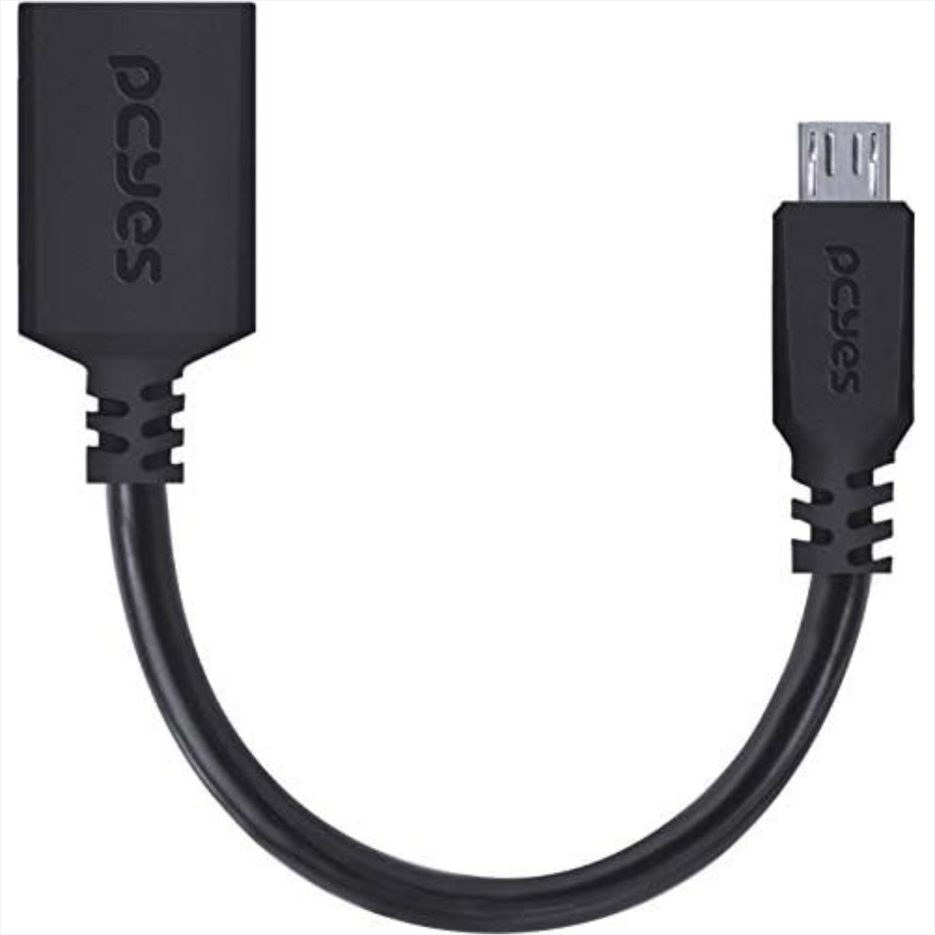 Cabo Adaptador OTG PCYes PAMUP-15 - Micro USB para USB Fêmea - 15cm ...